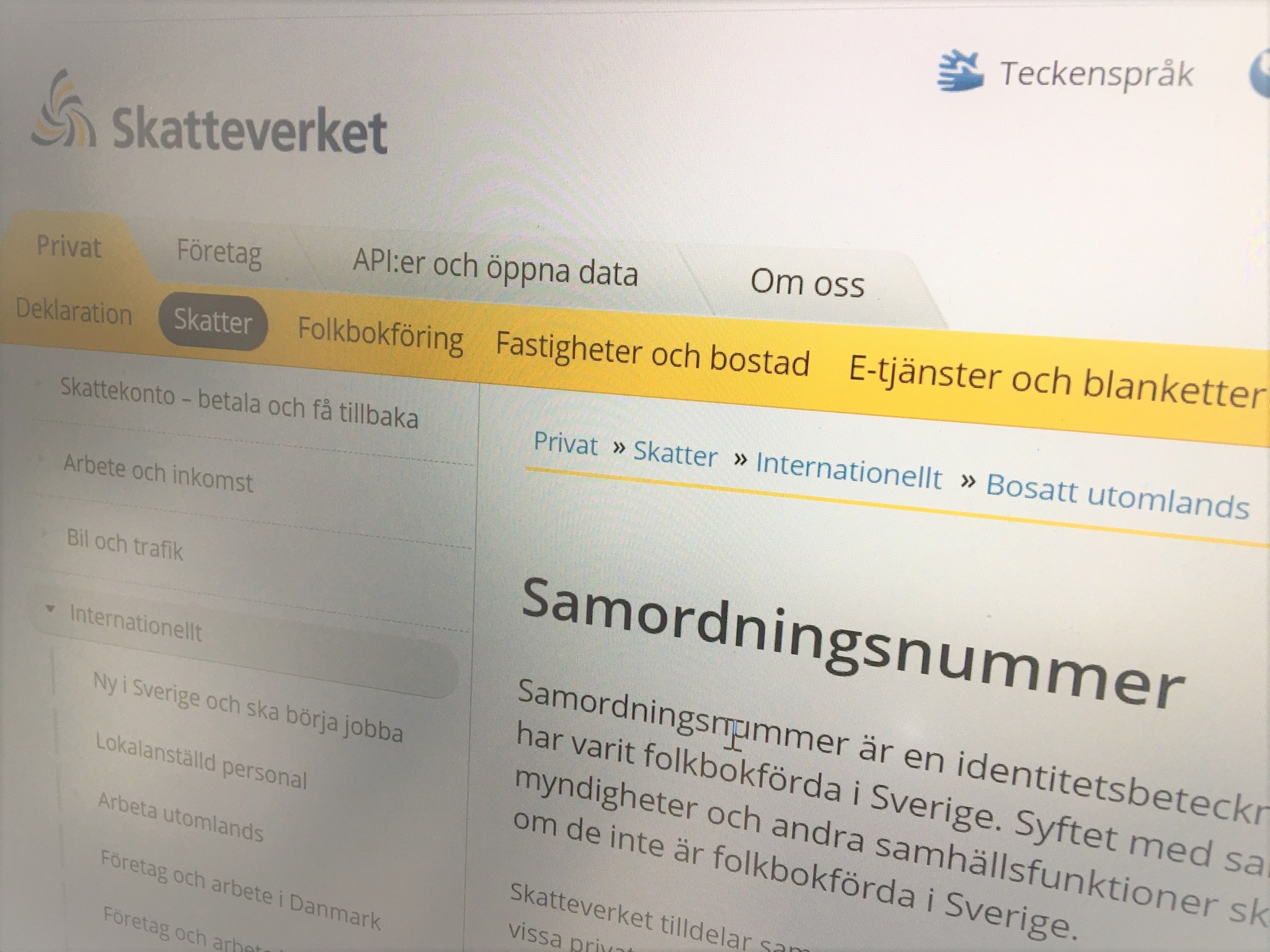 Början på slutet för samordningsnummer för svenska barn? - Svenskar i ...